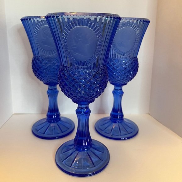 Avon | Dining | Cobalt Blue George Washington Goblets By Avon | Poshmark